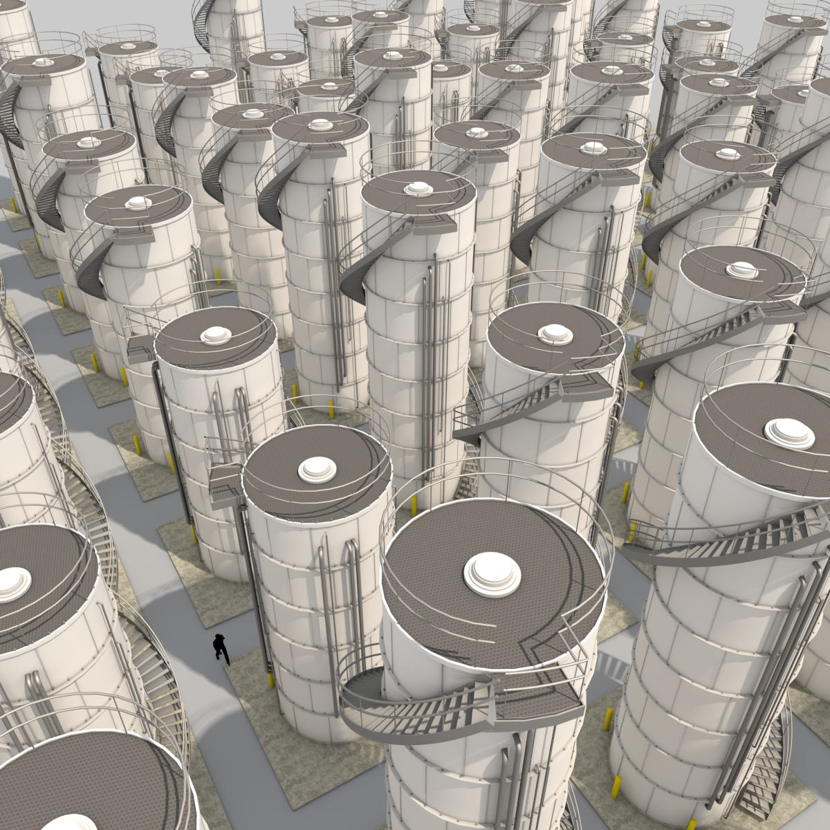 3d model of silo pack