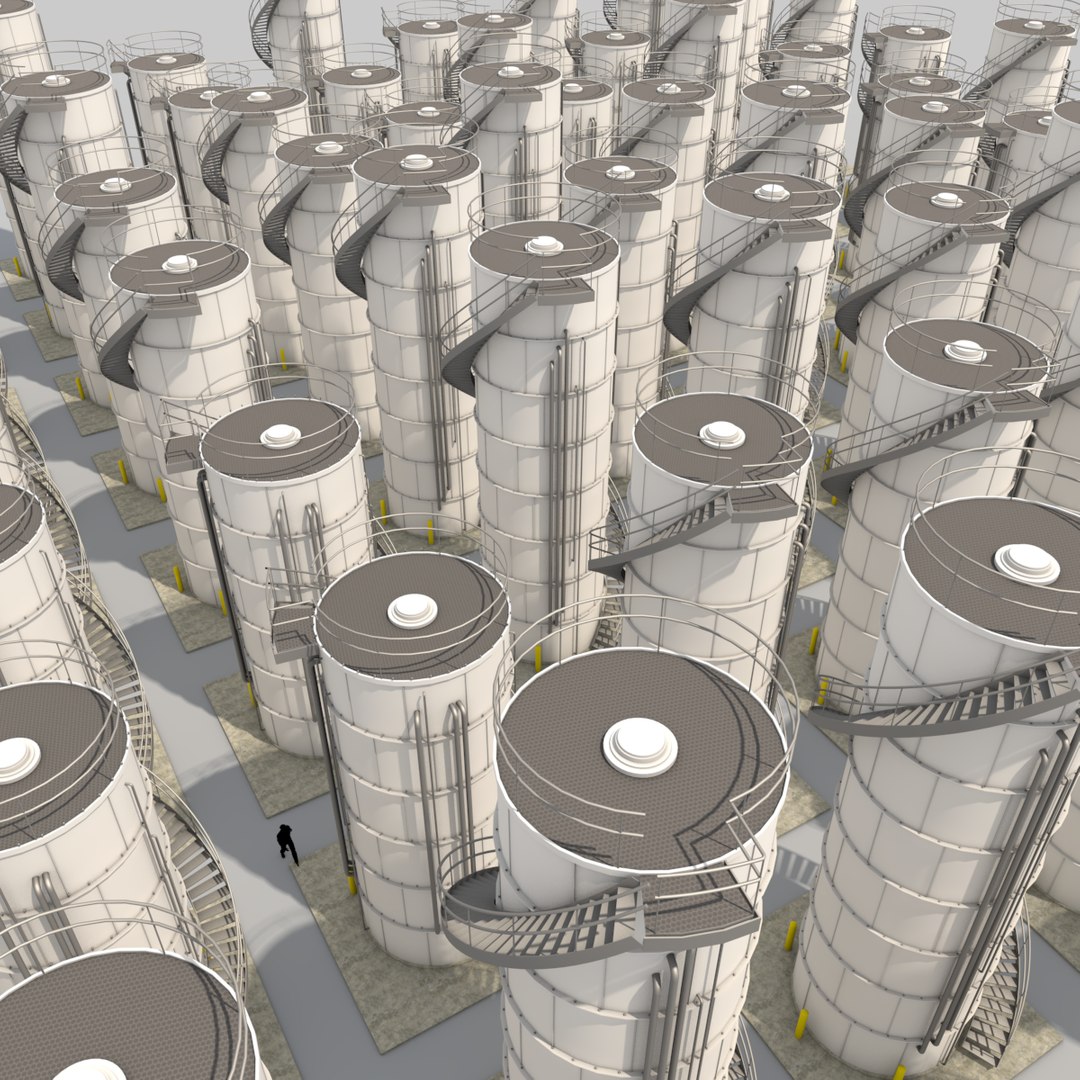 3d Model Of Silo Pack