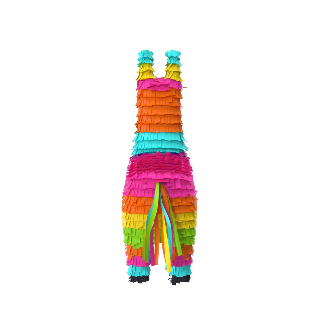 3D Model Traditional Multi Colored Mexican Party Pinata - TurboSquid ...