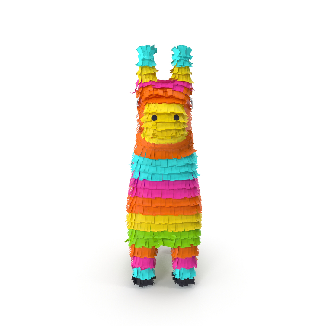 3D Model Traditional Multi Colored Mexican Party Pinata - TurboSquid ...