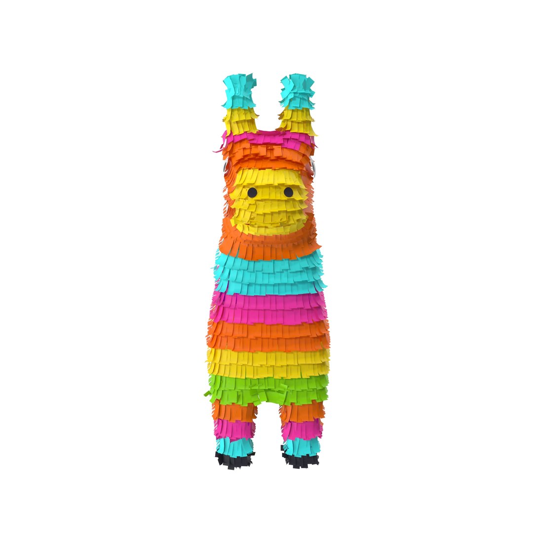 3D Model Traditional Multi Colored Mexican Party Pinata - TurboSquid ...