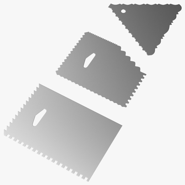 Cake Scraper Set model - TurboSquid 1997974