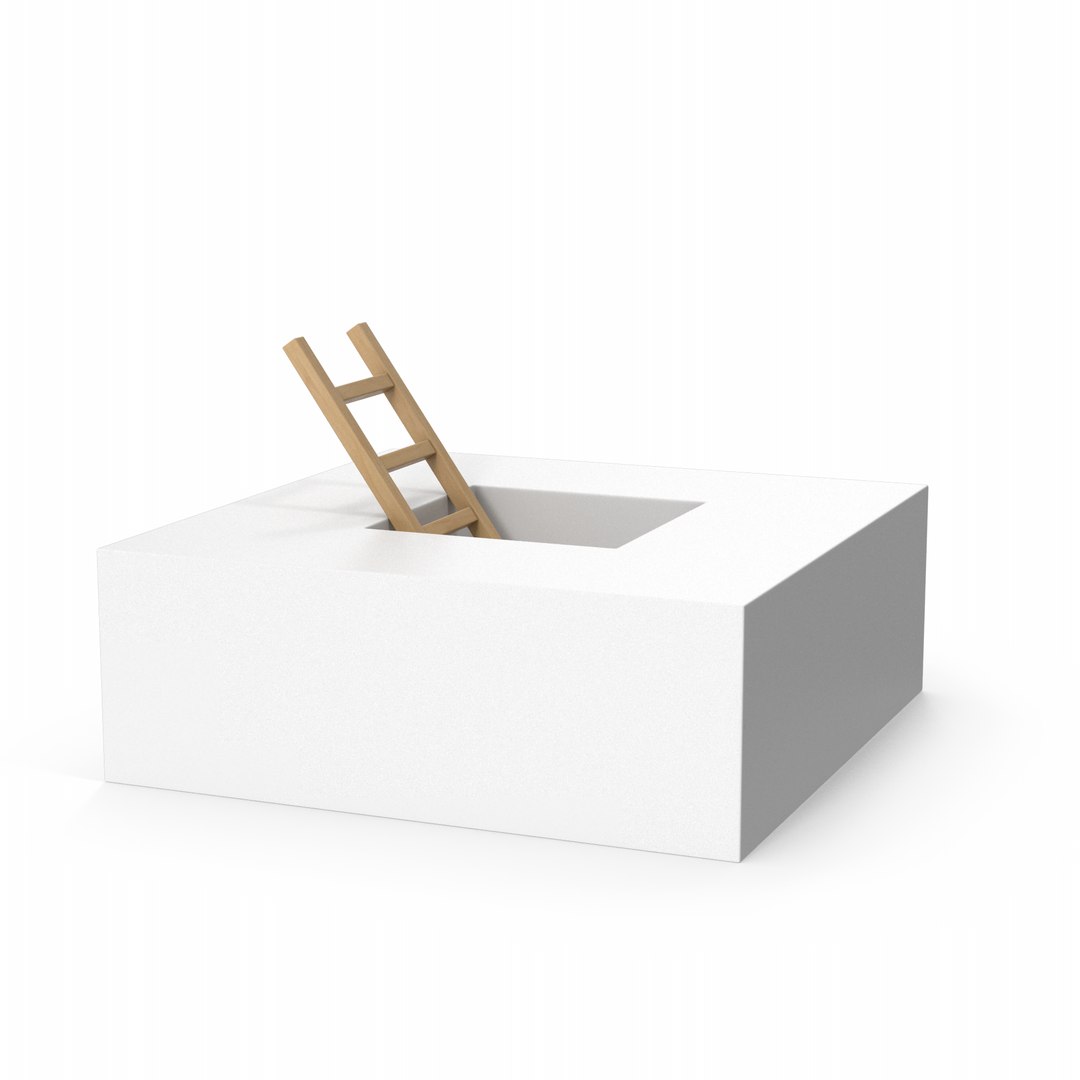 Wooden Ladder And Hole 3D Model - TurboSquid 2291351