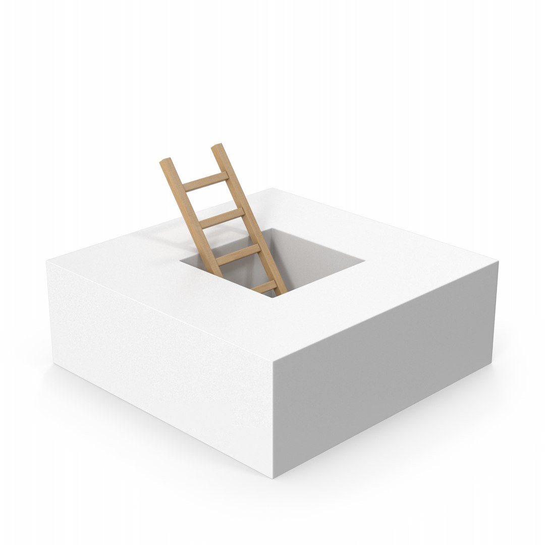 Wooden Ladder And Hole 3D Model - TurboSquid 2291351