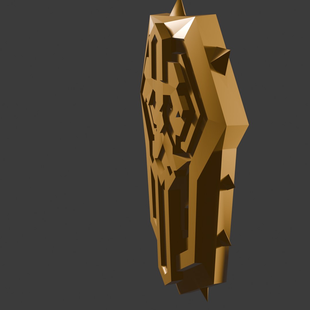 3D Model Dwarven Shield - TurboSquid 2499350