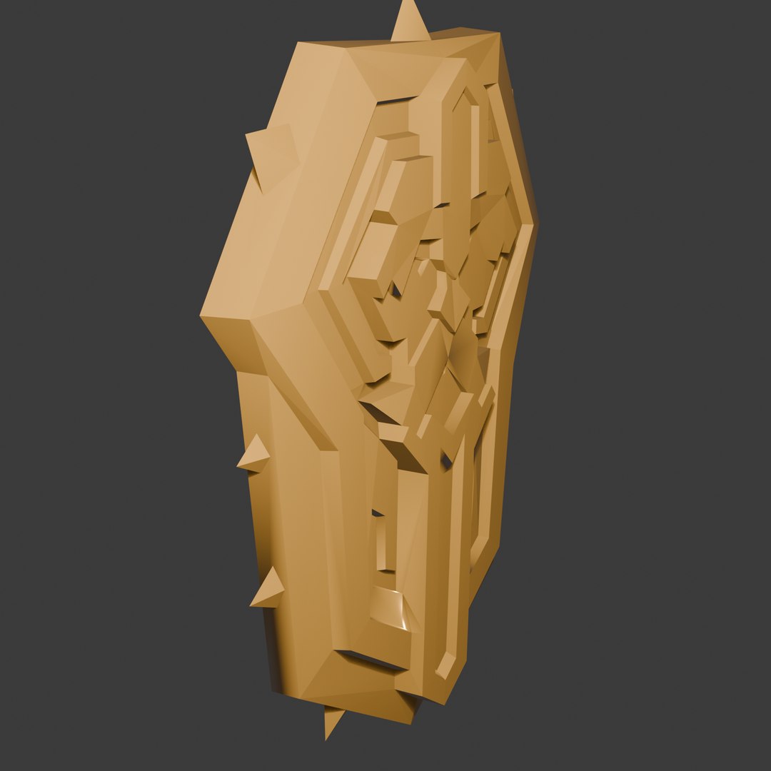 3D Model Dwarven Shield - TurboSquid 2499350