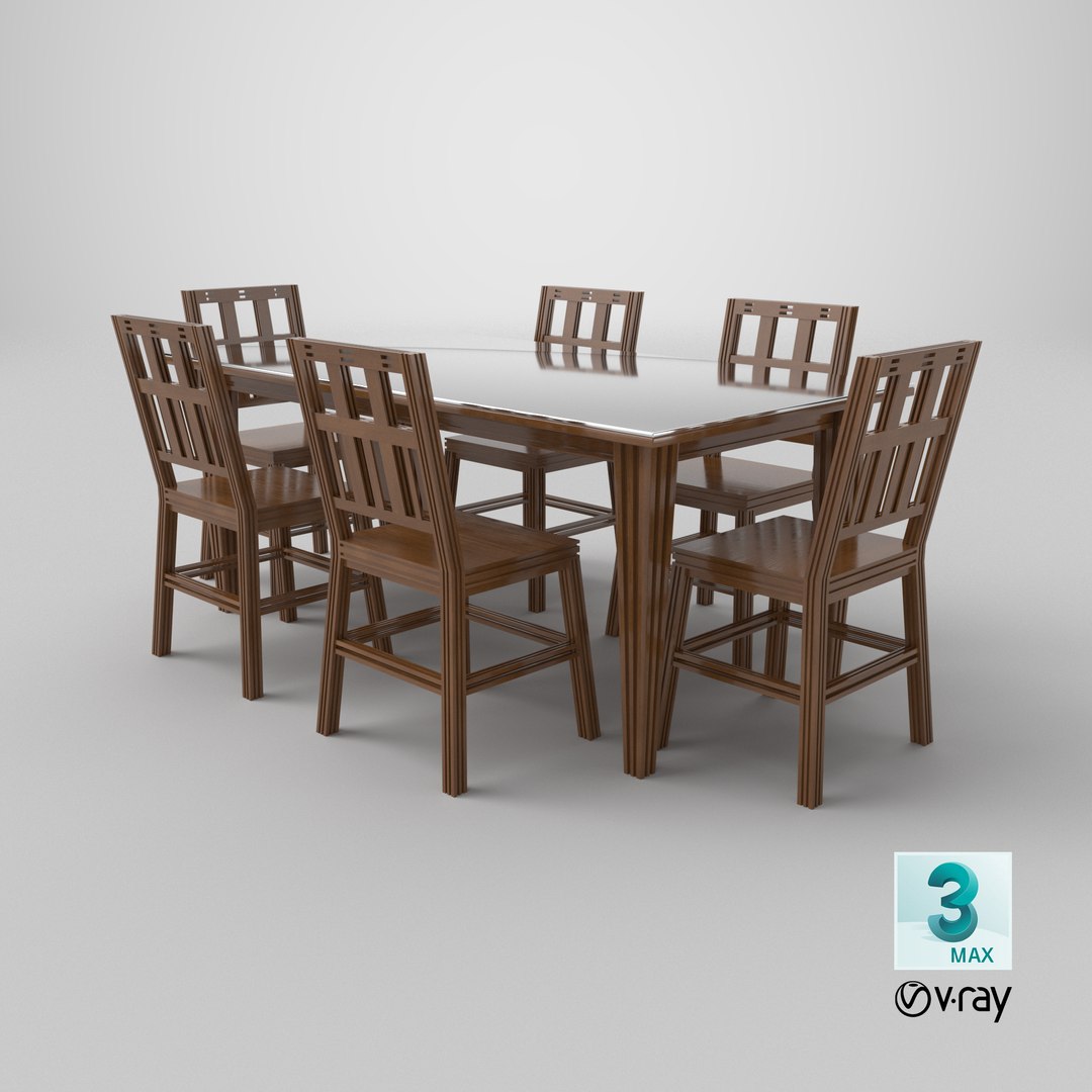 Dining Set N9 Model - TurboSquid 2507623