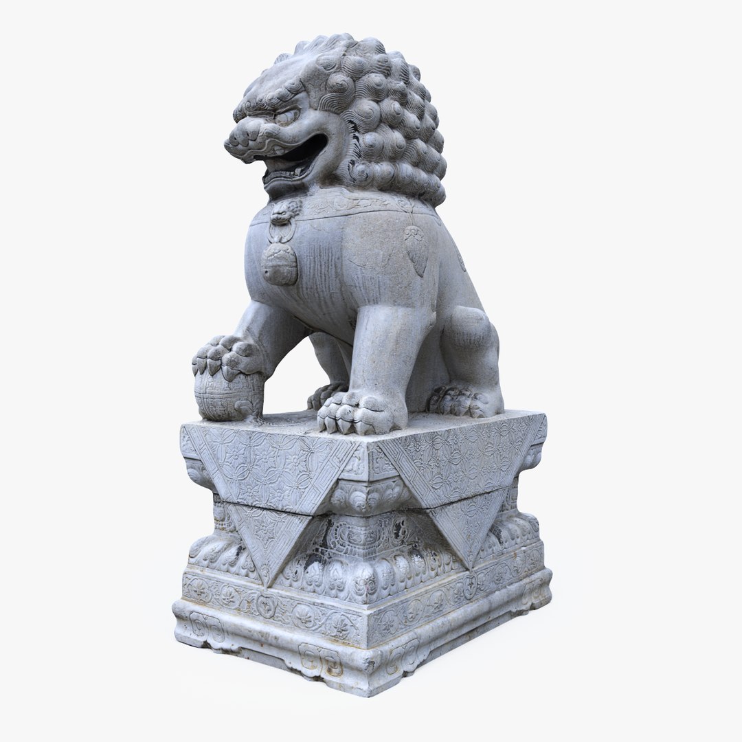 Stone Lion 3D Model - TurboSquid 1956186