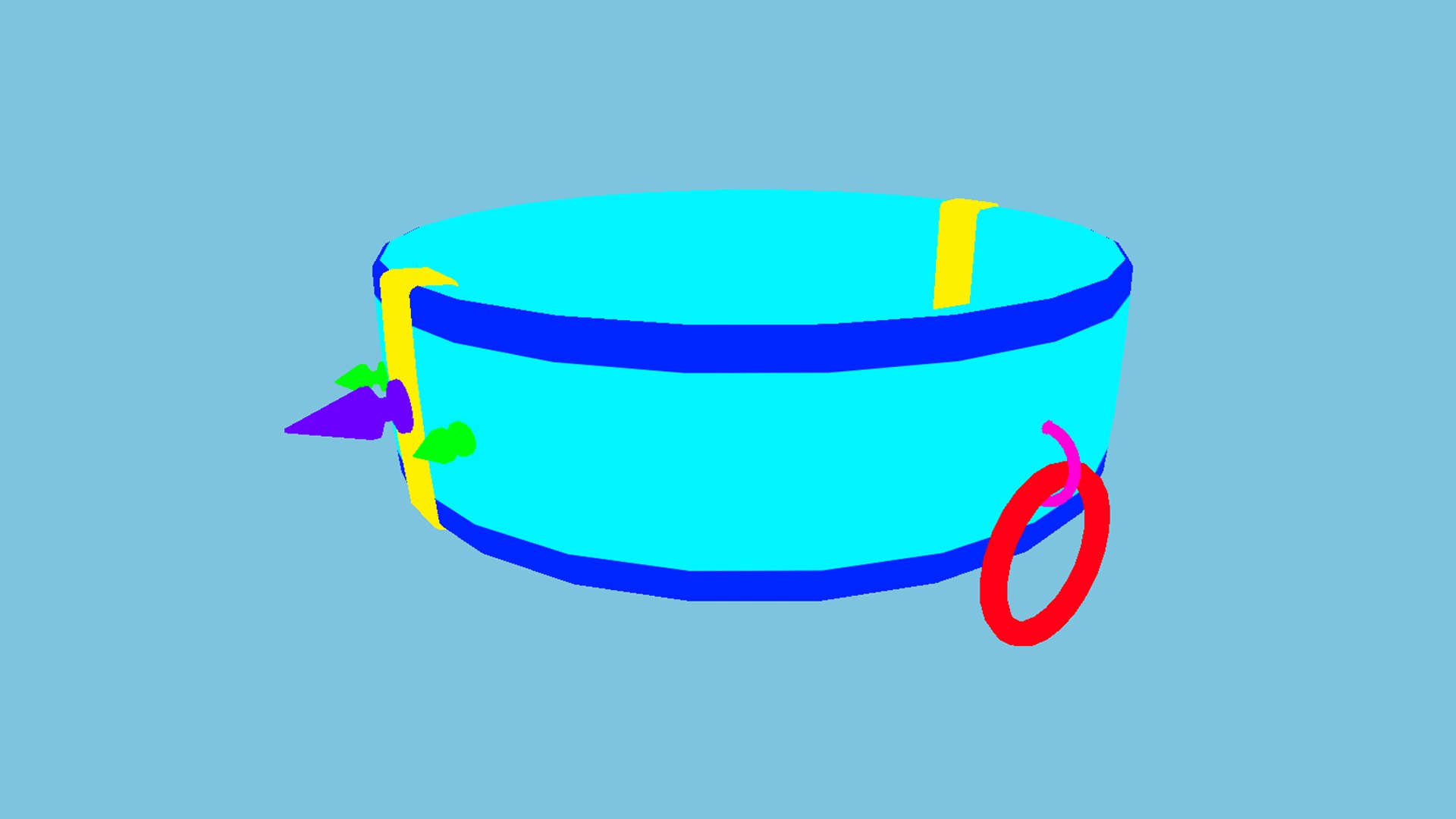 3D Gothic Choker Collar 01 Black Metal - Character Design Fashion ...