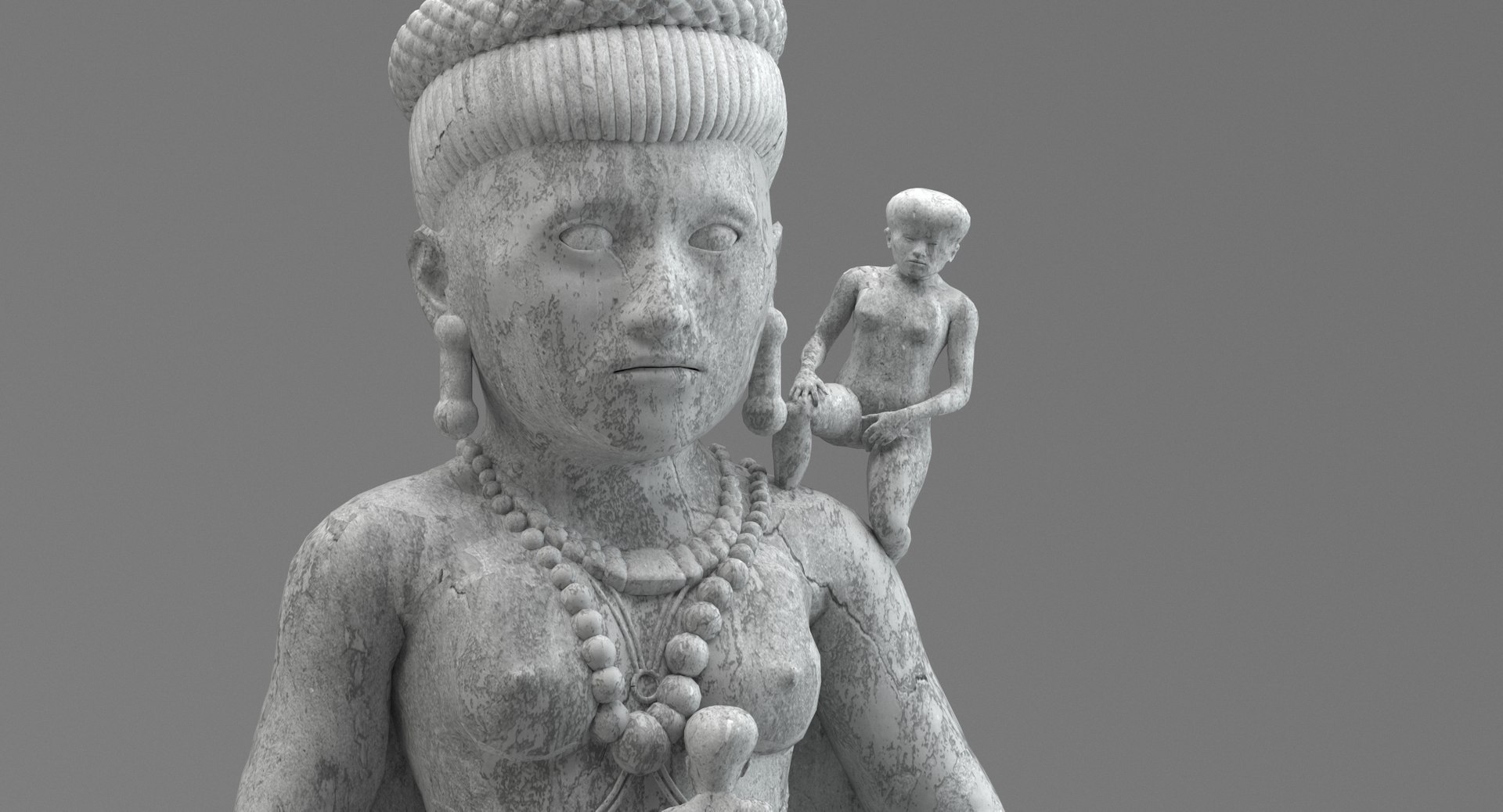 Statue Ancient Hariti 3D - TurboSquid 1503111
