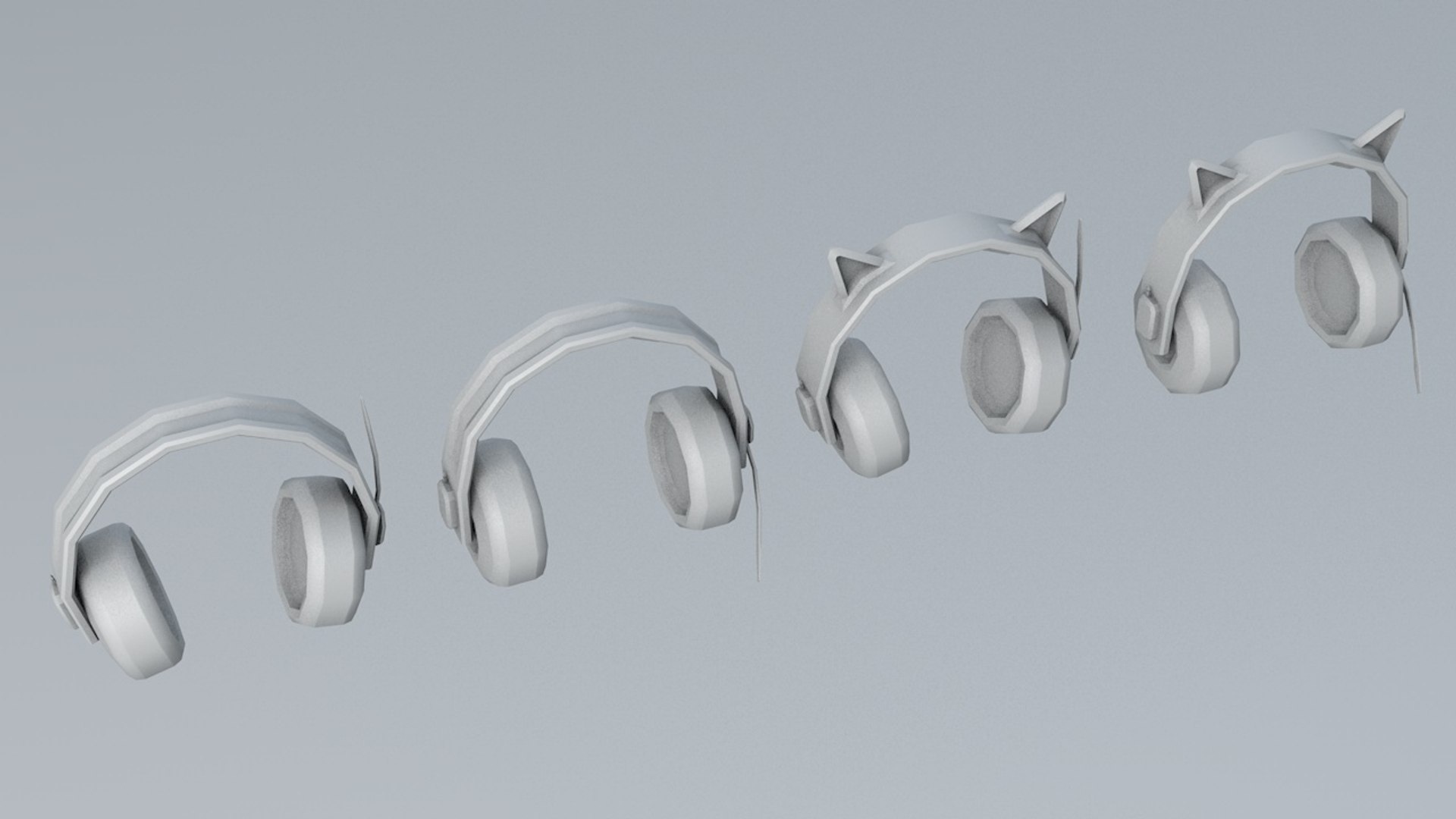 Gamer Headsets Lowpoly 3D Model - TurboSquid 1816736