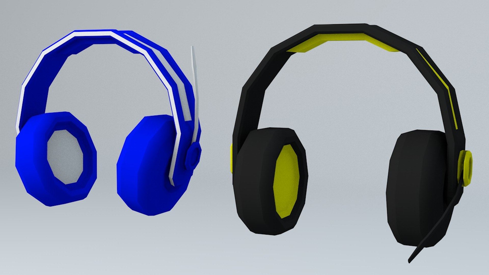 Gamer Headsets Lowpoly 3D Model - TurboSquid 1816736