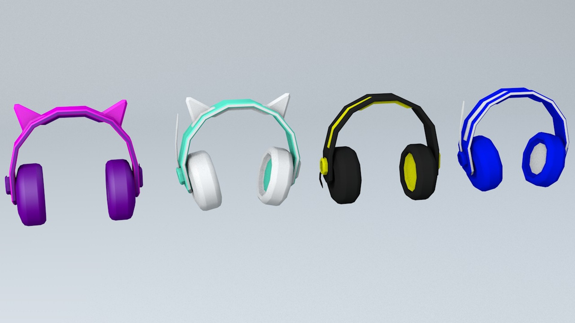 Gamer Headsets Lowpoly 3D Model - TurboSquid 1816736