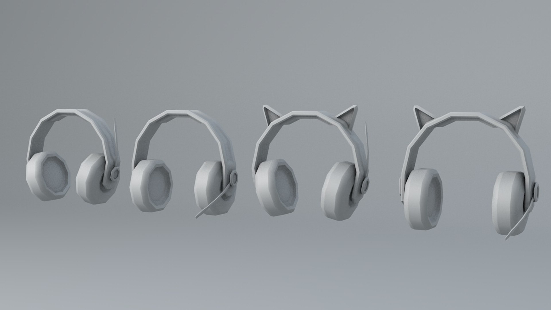 Gamer Headsets Lowpoly 3D Model - TurboSquid 1816736