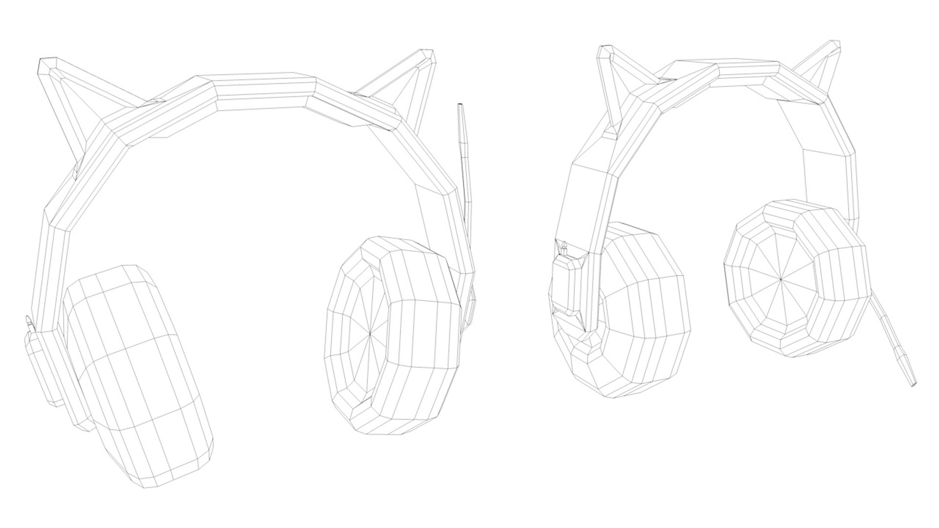 Gamer Headsets Lowpoly 3D Model - TurboSquid 1816736