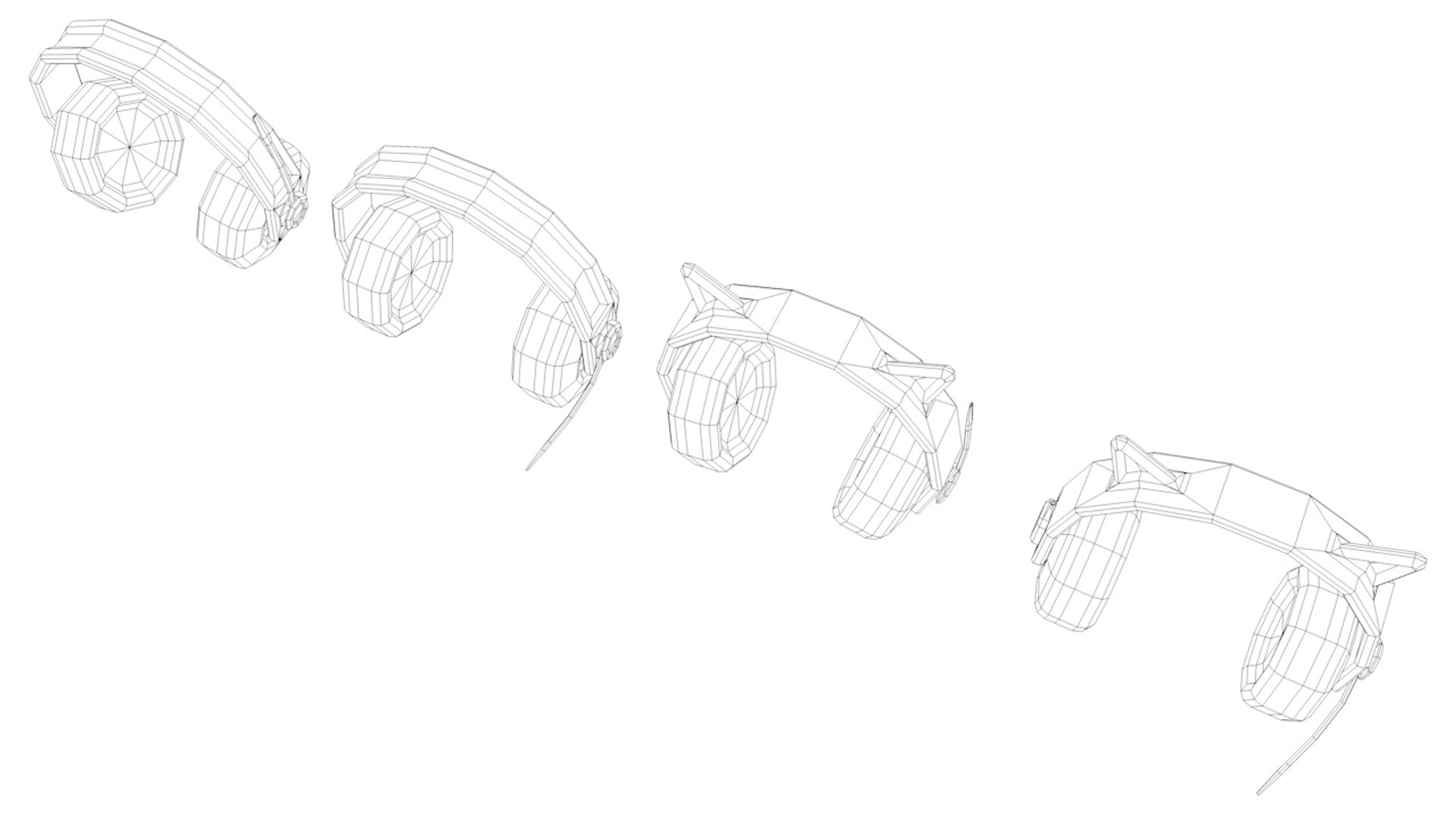 Gamer Headsets Lowpoly 3D Model - TurboSquid 1816736