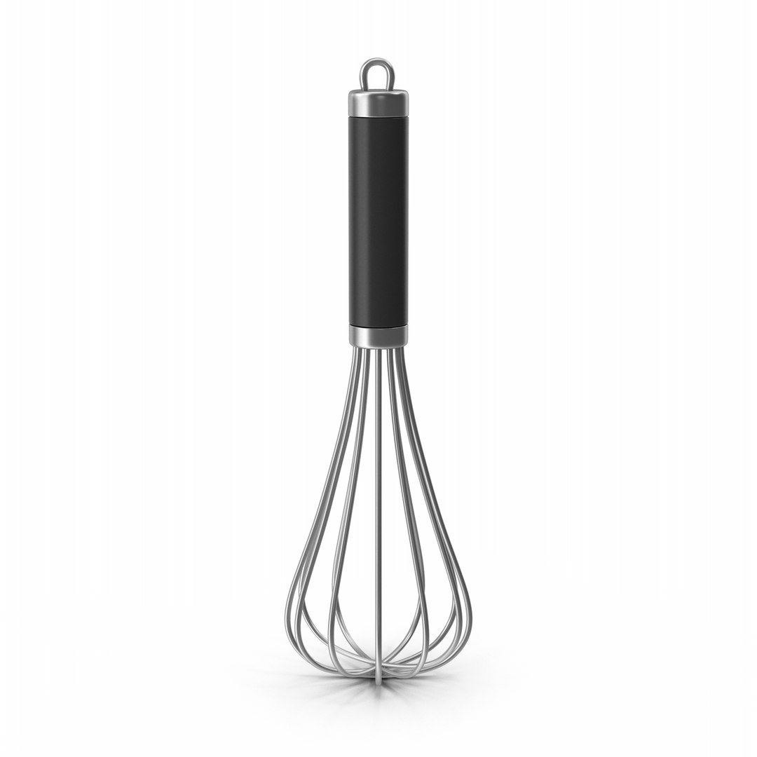 3D Kitchen Black Whisk - TurboSquid 2030090