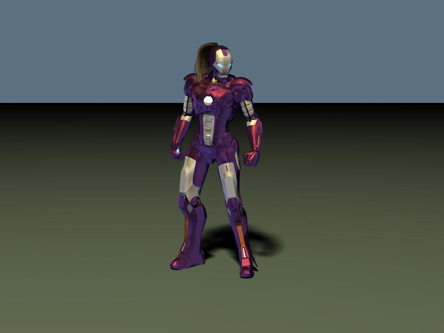 3d Iron Woman Model