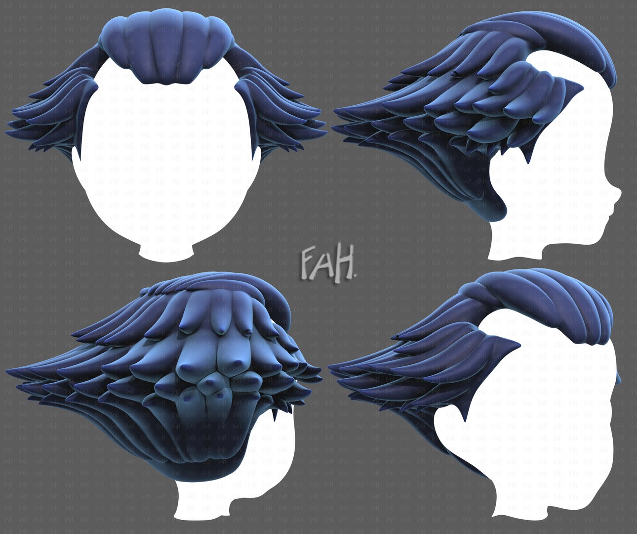 Base Hair For Boy V57 Model - TurboSquid 2119087