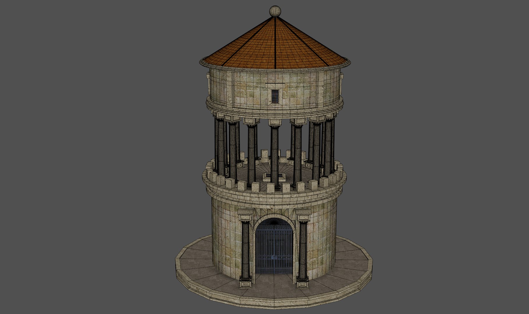 Free Ancient Temple Tower 3D Model - TurboSquid 2331513