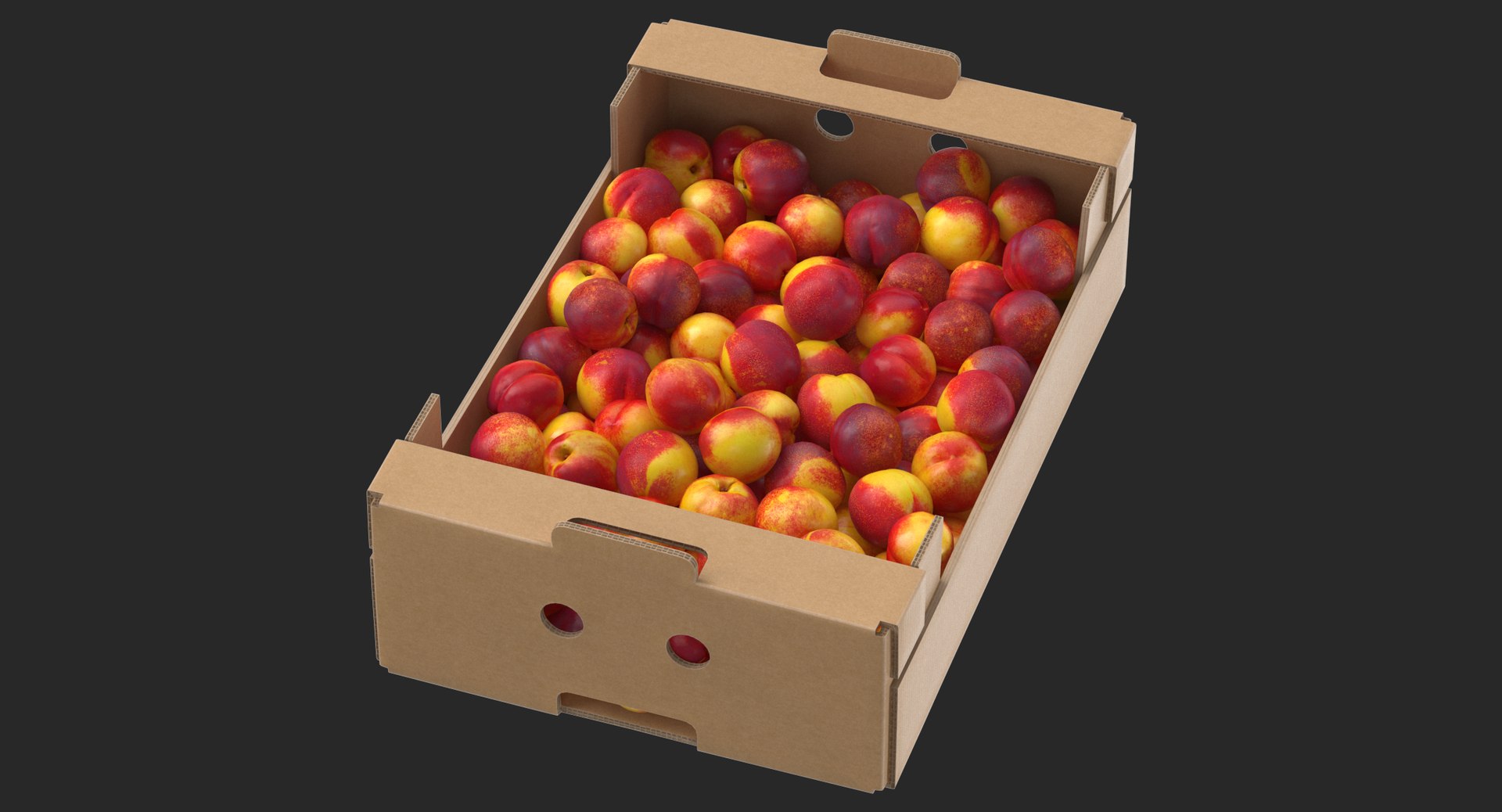 3D Cardboard Display Box Nectarines Model - TurboSquid 1469103