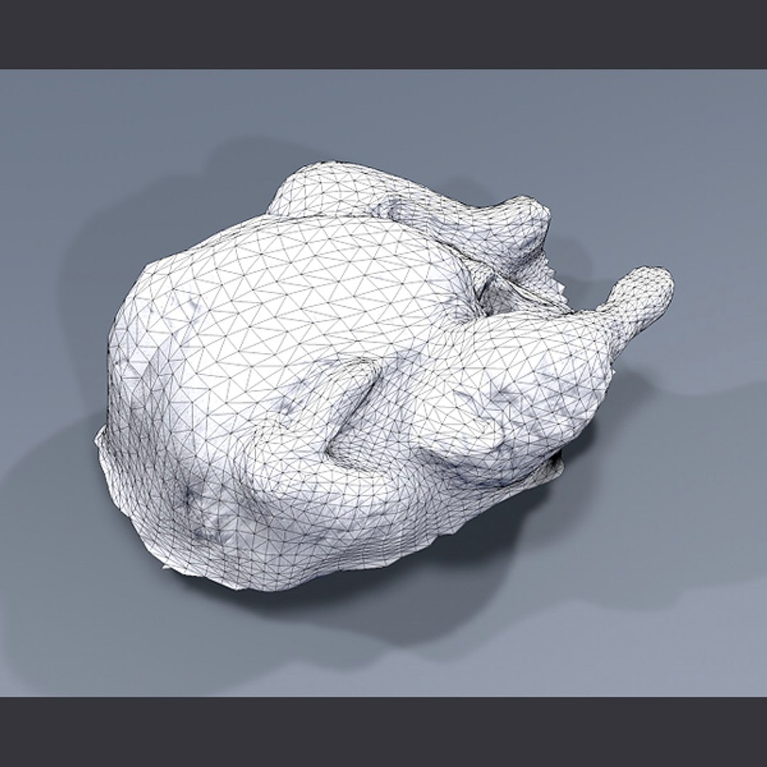 roasted chicken 3d model