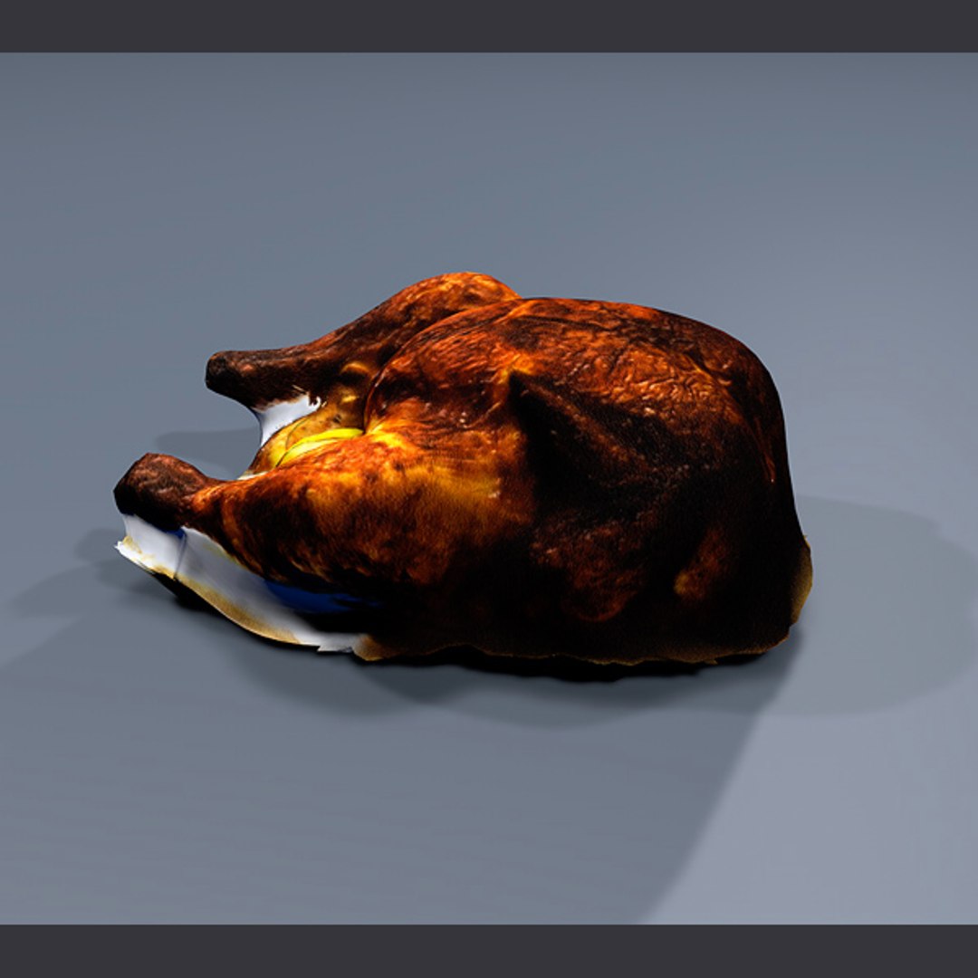 roasted chicken 3d model