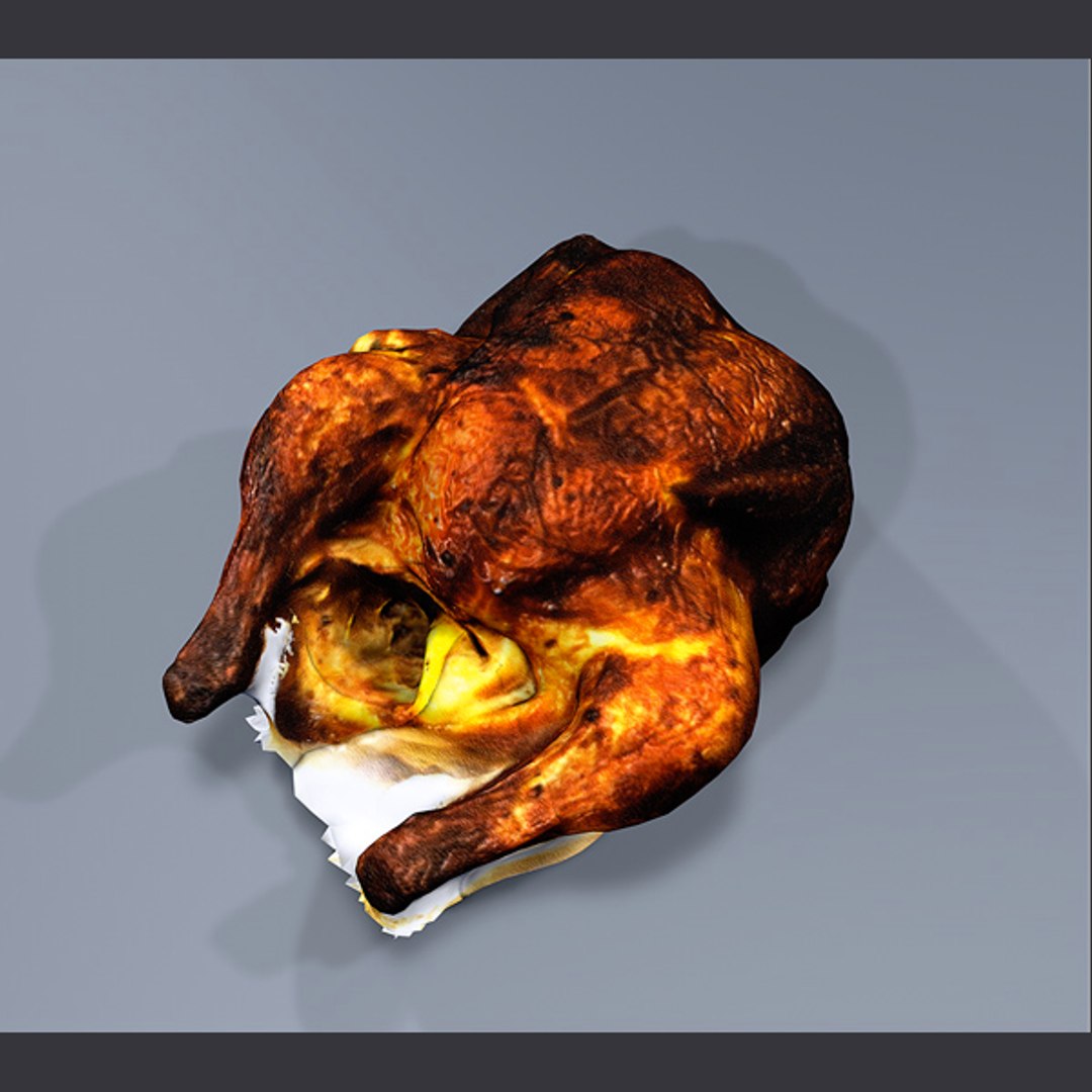 roasted chicken 3d model