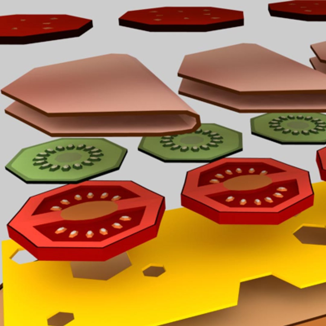 Sandwich Asset Cheese C4d