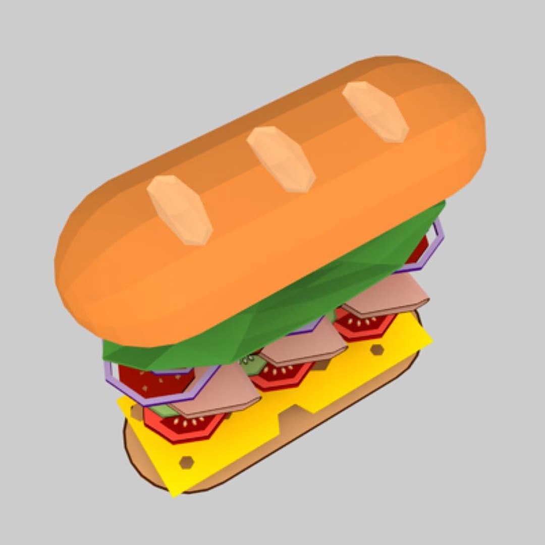 Sandwich Asset Cheese C4d
