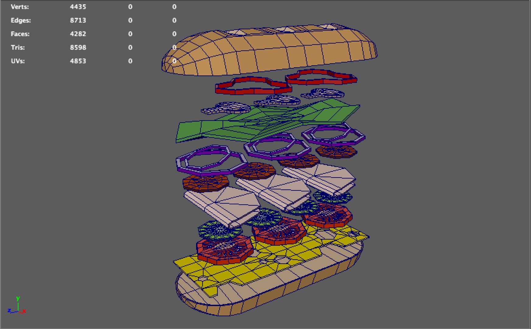Sandwich Asset Cheese C4d