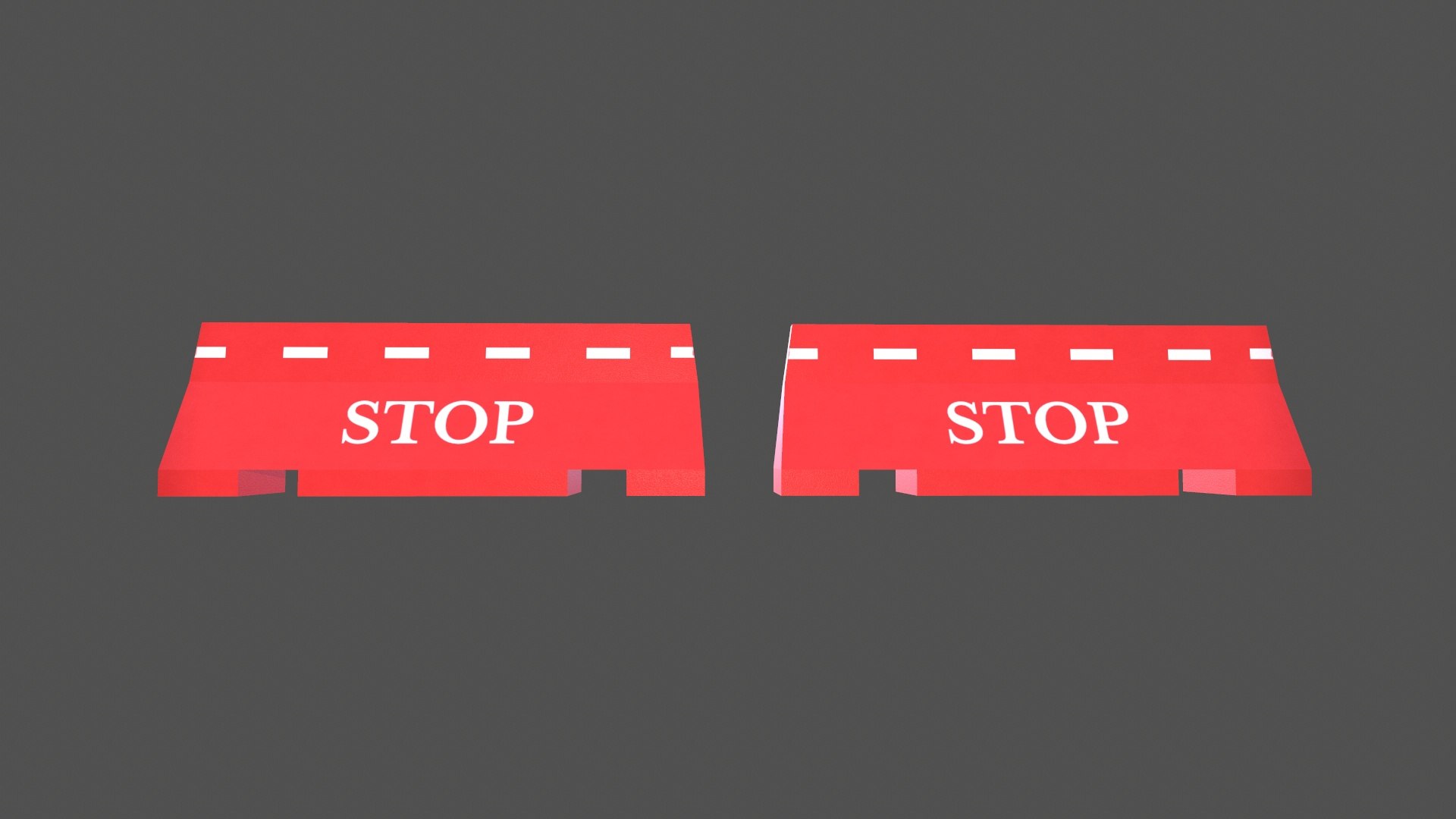Stop Divider Model - TurboSquid 2297916