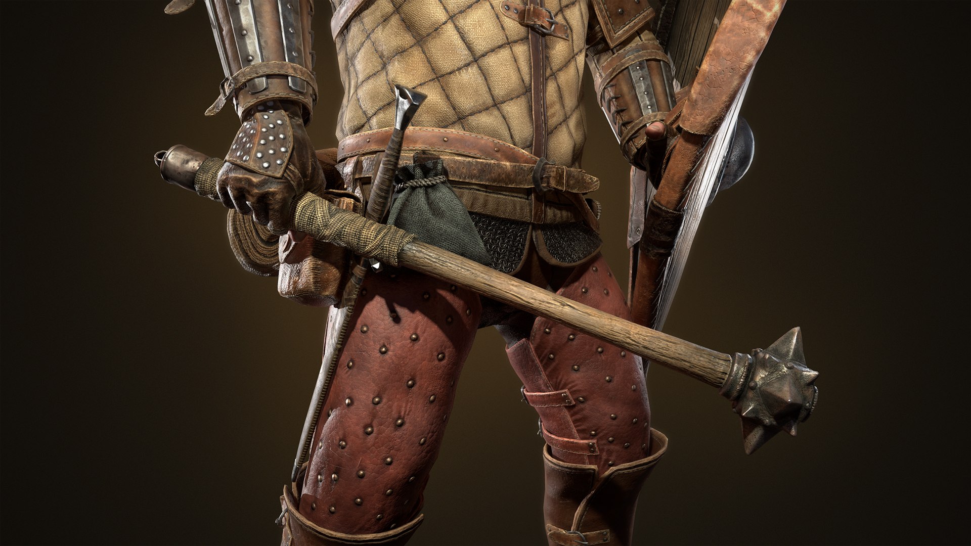 3D Model Medieval Soldier - TurboSquid 2141180