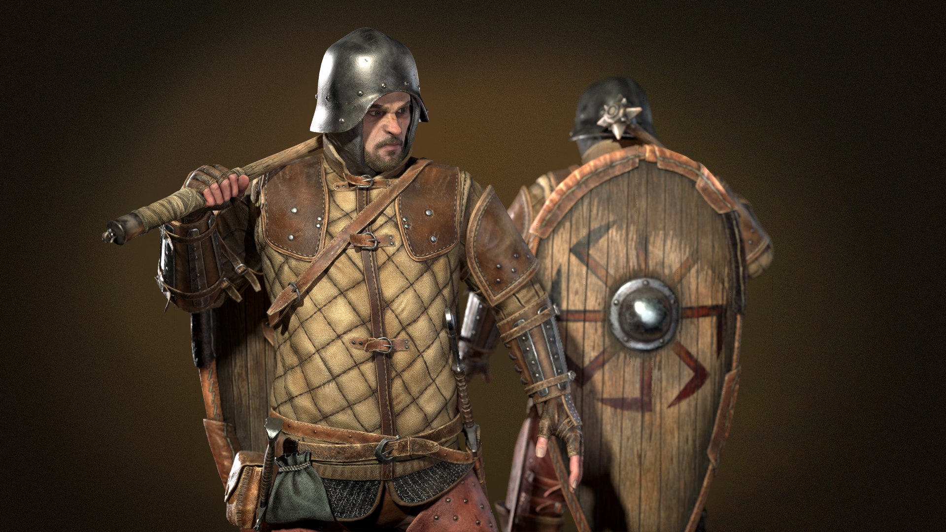 3D Model Medieval Soldier - TurboSquid 2141180