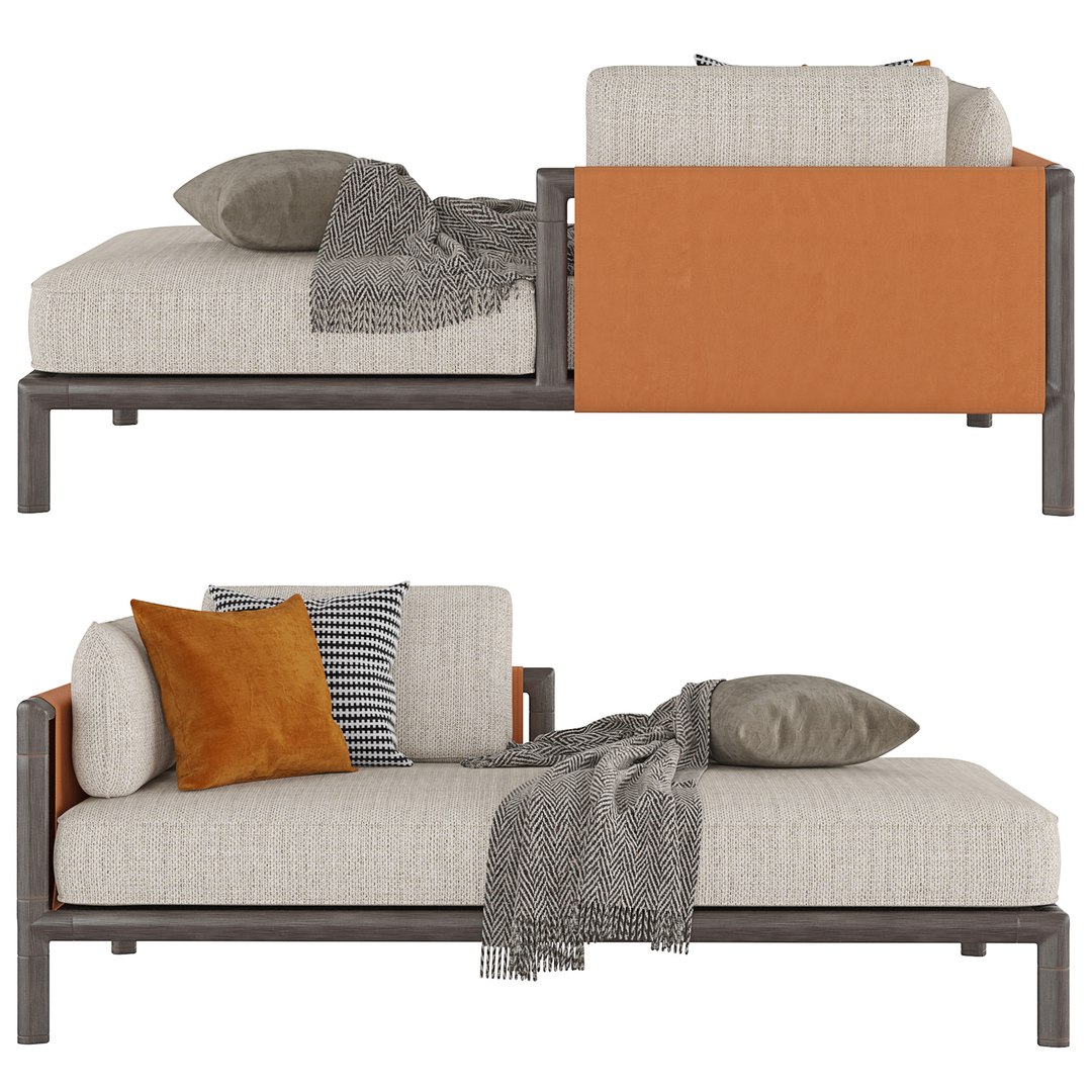 Chaise Longue Frame L-Shaped Model - TurboSquid 1957481