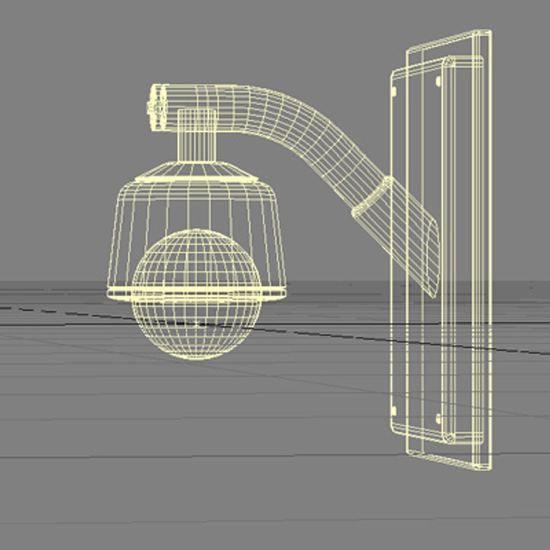 3d Model Security Camera Dome Surveillance