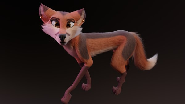 Cartoon Fox Blender Models for Download | TurboSquid