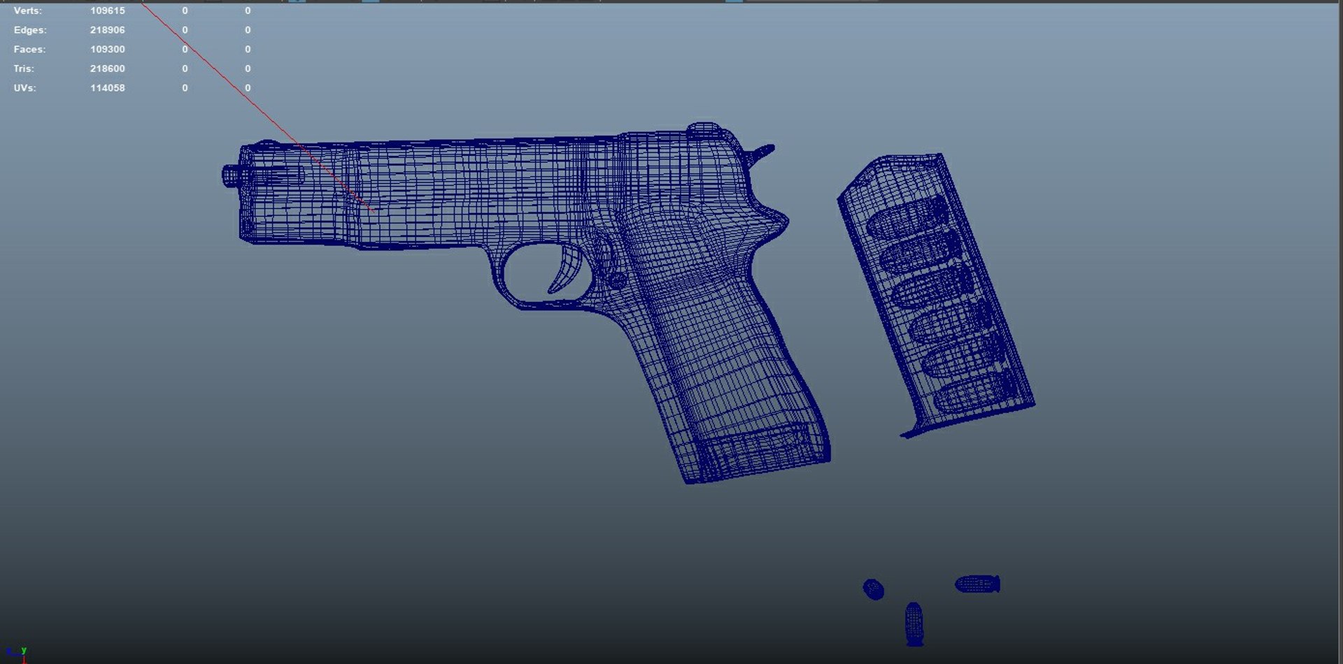 3D 9mm sidearm model - TurboSquid 1312723