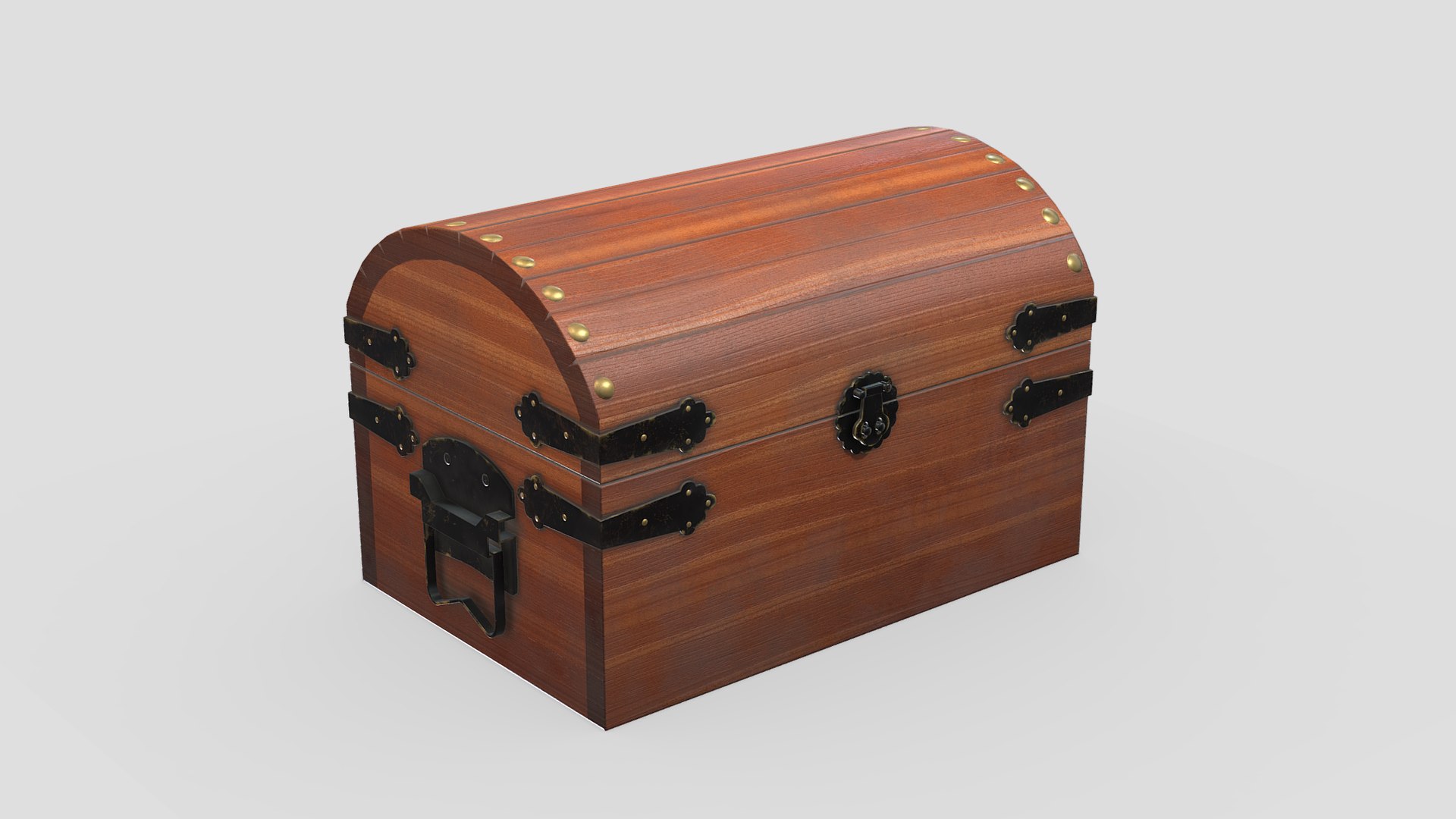 Treasure Chest Box 04 Low Poly PBR Realistic 3D - TurboSquid 1936276