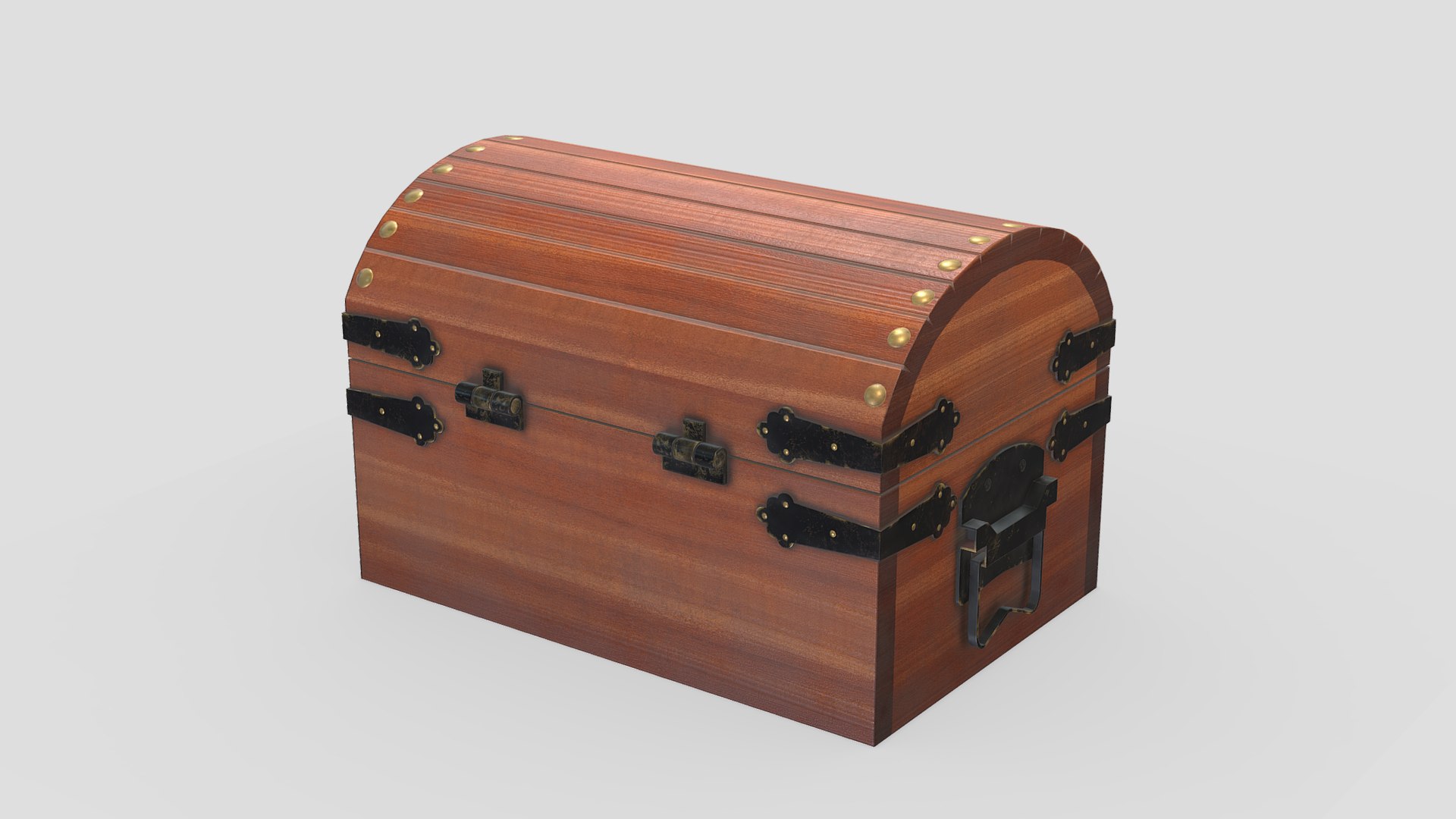 Treasure Chest Box 04 Low Poly PBR Realistic 3D - TurboSquid 1936276