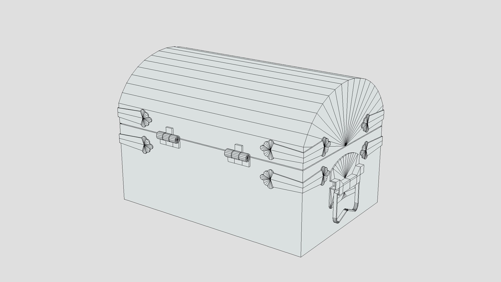 Treasure Chest Box 04 Low Poly PBR Realistic 3D - TurboSquid 1936276