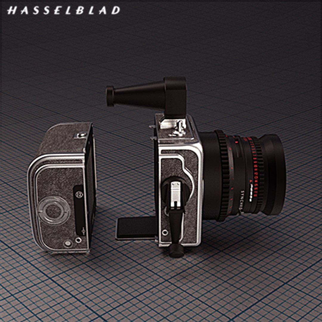 Mechanical Camera Wide Hasselblad 3d Obj