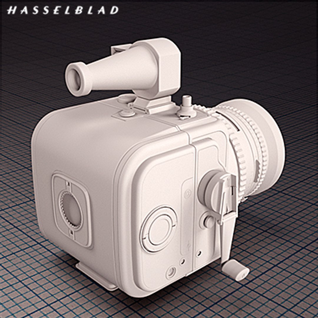 Mechanical Camera Wide Hasselblad 3d Obj