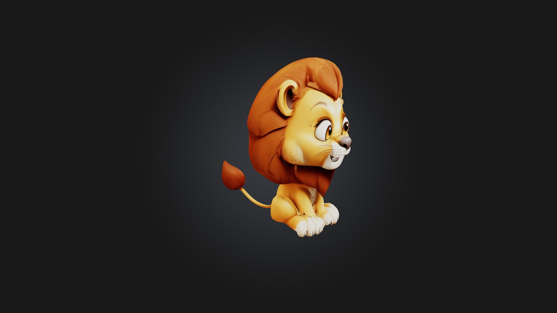 3D Cartoon Lion Model - TurboSquid 2291760
