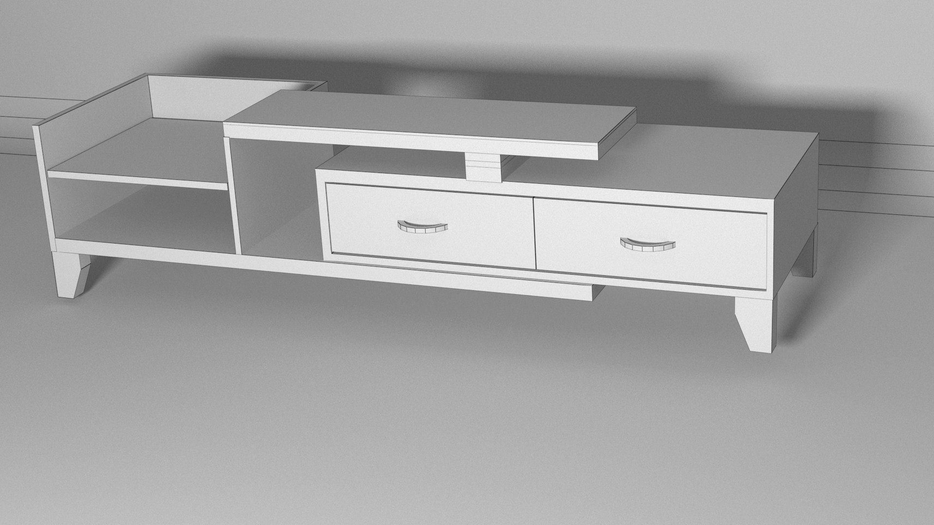 Television table 3D - TurboSquid 1828270