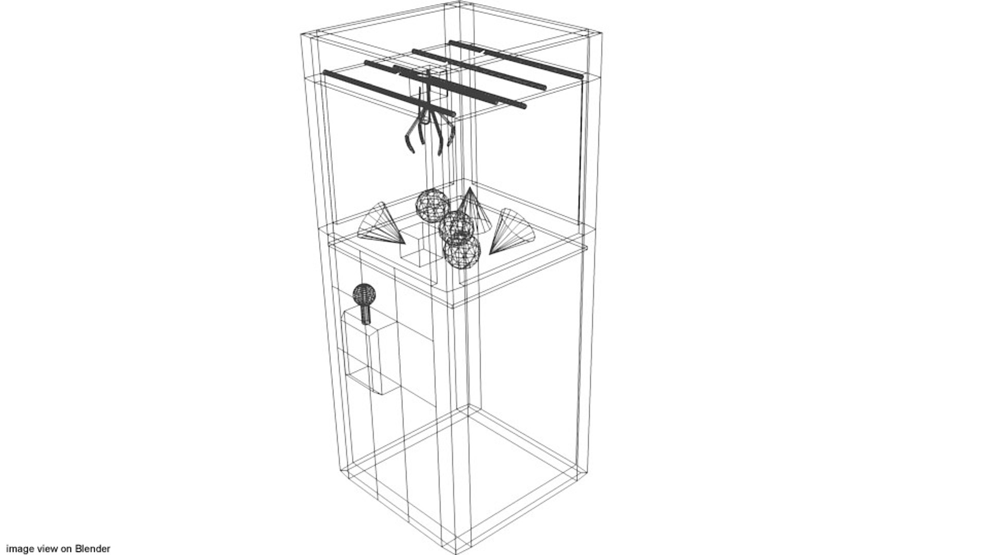 3d Model Arcade Claw Crane