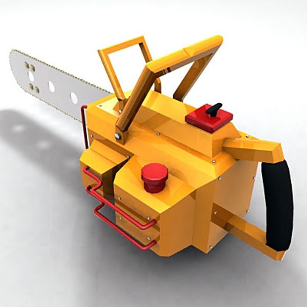saw chain chainsaw 3d model