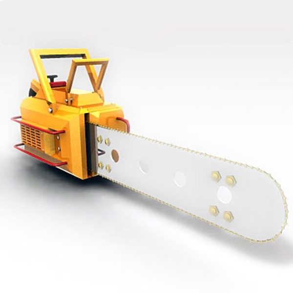 saw chain chainsaw 3d model