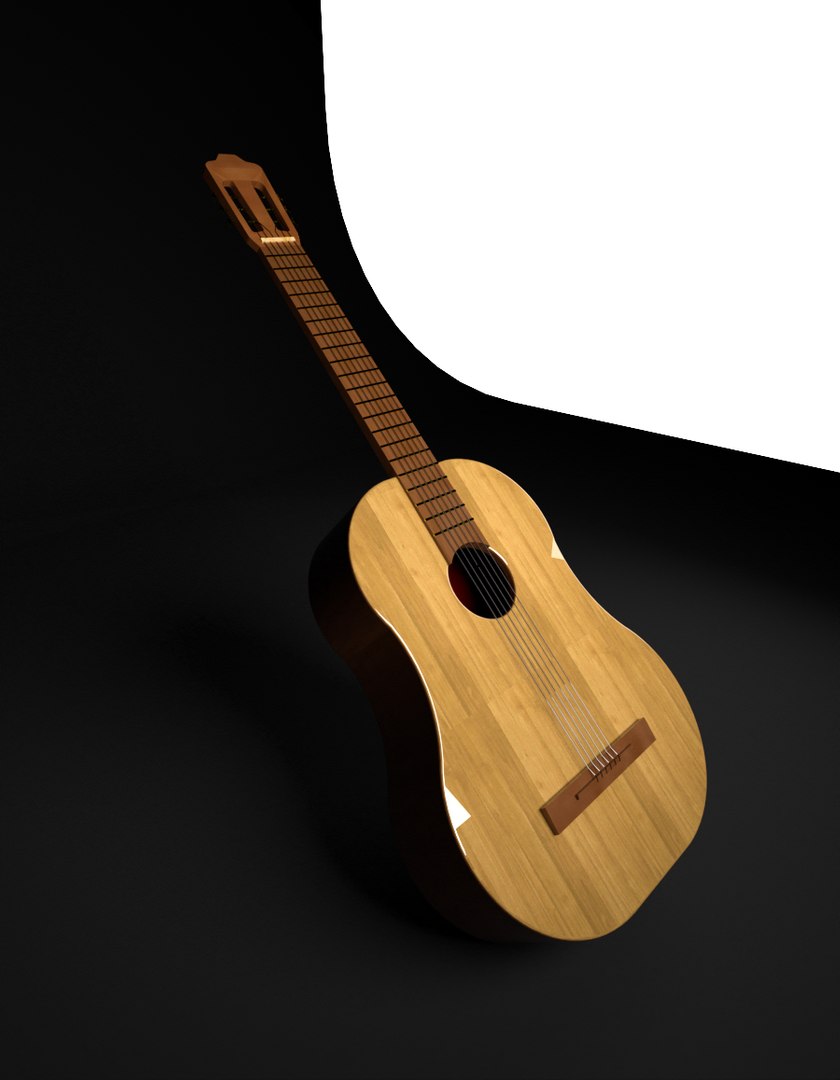 Guitar Model - TurboSquid 1733629
