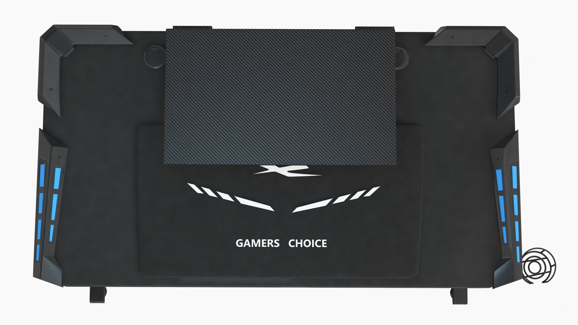 Computer Gaming Desk Langholm With LED 3D Model - TurboSquid 2013292